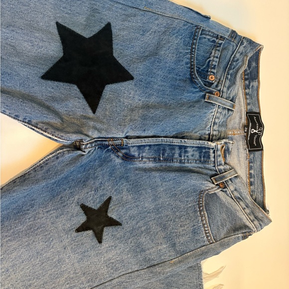 Levi's | Jeans | Levis Light Blue High Rise Jeans With Black Stars ...